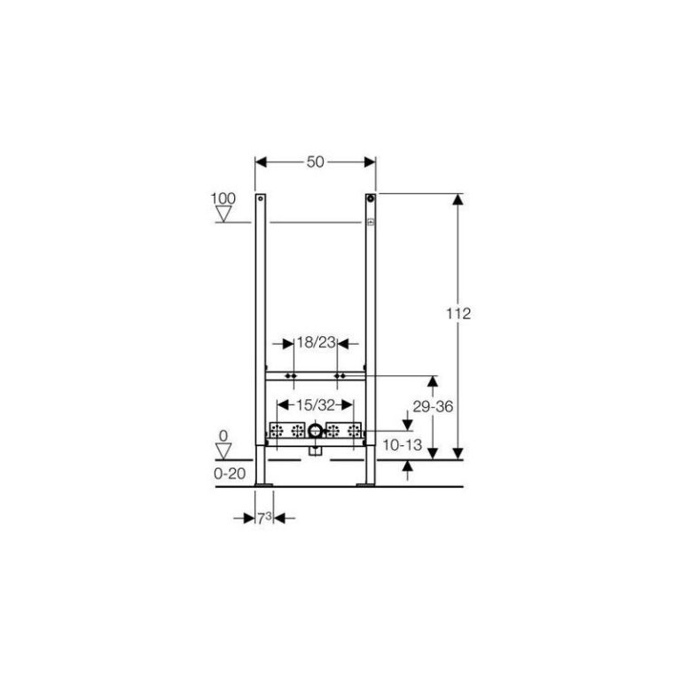 Geberit Duofix Frame for Bidet 112cm 50x10 - All4Bathroom - Bathroom ...