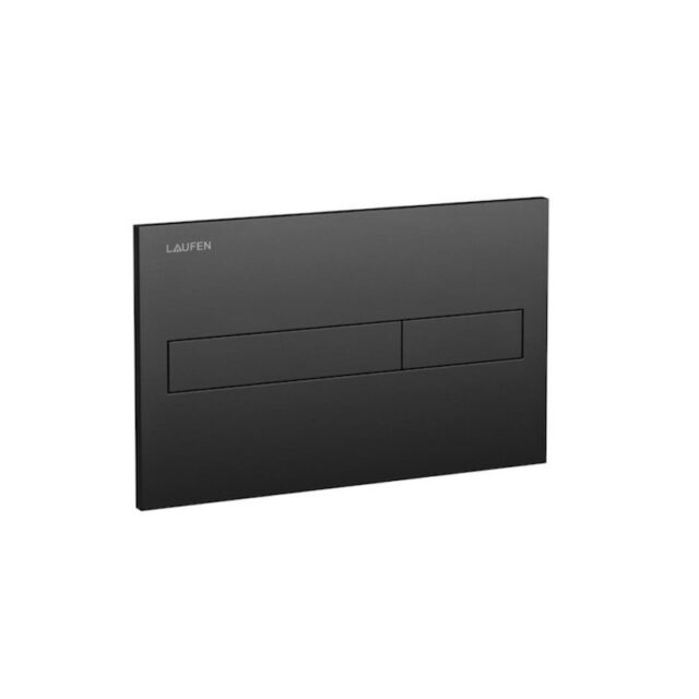 Laufen Pro Kit Concealed WC frame, Black Flush Plate, Wall-Hung WC with ...