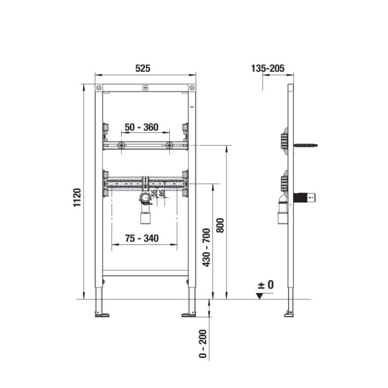 JIKA Modul H895659 Concealed Washbasin Module 150kg - All4Bathroom ...